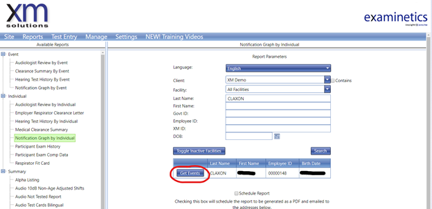Examinetics Report Portal
